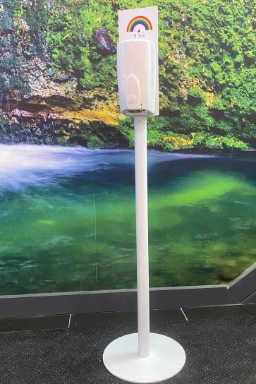 B Safe Auto Hand Sanitizer Unit with Stand - B Hygienic - For All Your ...