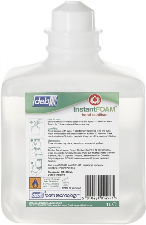 Instant Foam Hand Sanitiser - B Hygienic - For All Your Washroom Needs