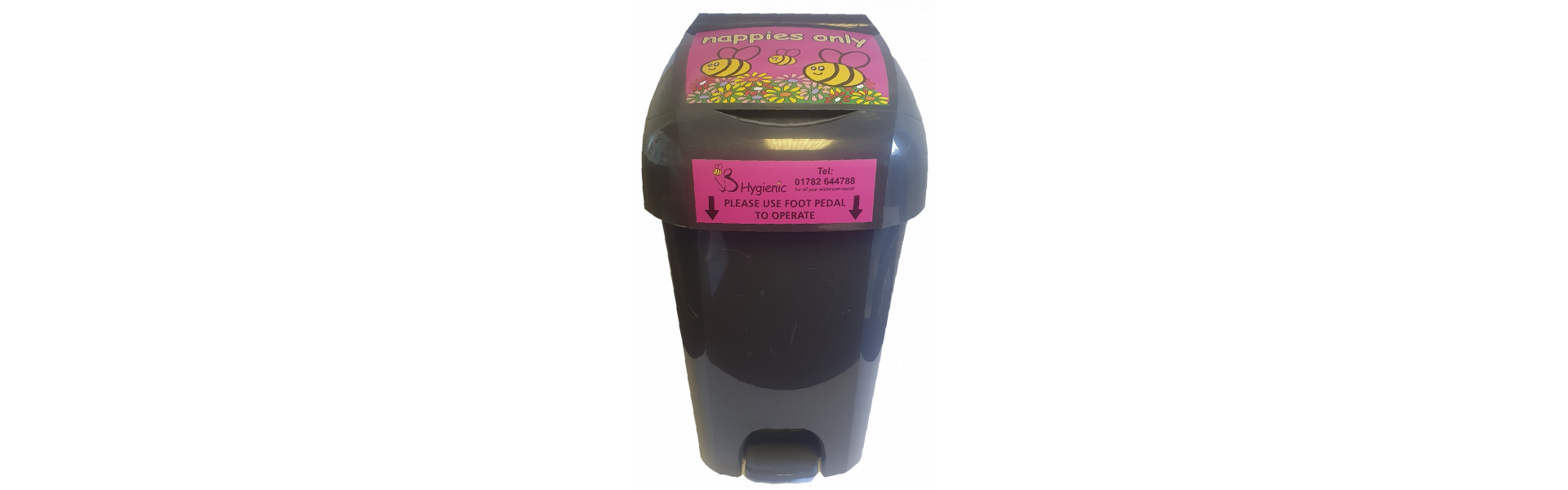 Nappy Bin - Grey - B Hygienic - For All Your Washroom Needs